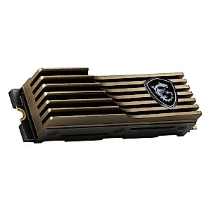 MSI SPATIUM M480 PCIe 4.0 NVMe M.2 2TB HS Internal SSD PCIe Gen4 NVMe 1.4 3D NAND 1400 TBW