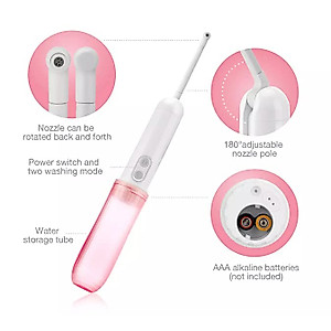 bidetmaster Portable Travel Bidet, 2 Pressure Options, Automatic Electric Bidet for Women & for Men, Personal Hygiene Cleaning, or Soothing Postpartum/Surgery and Care