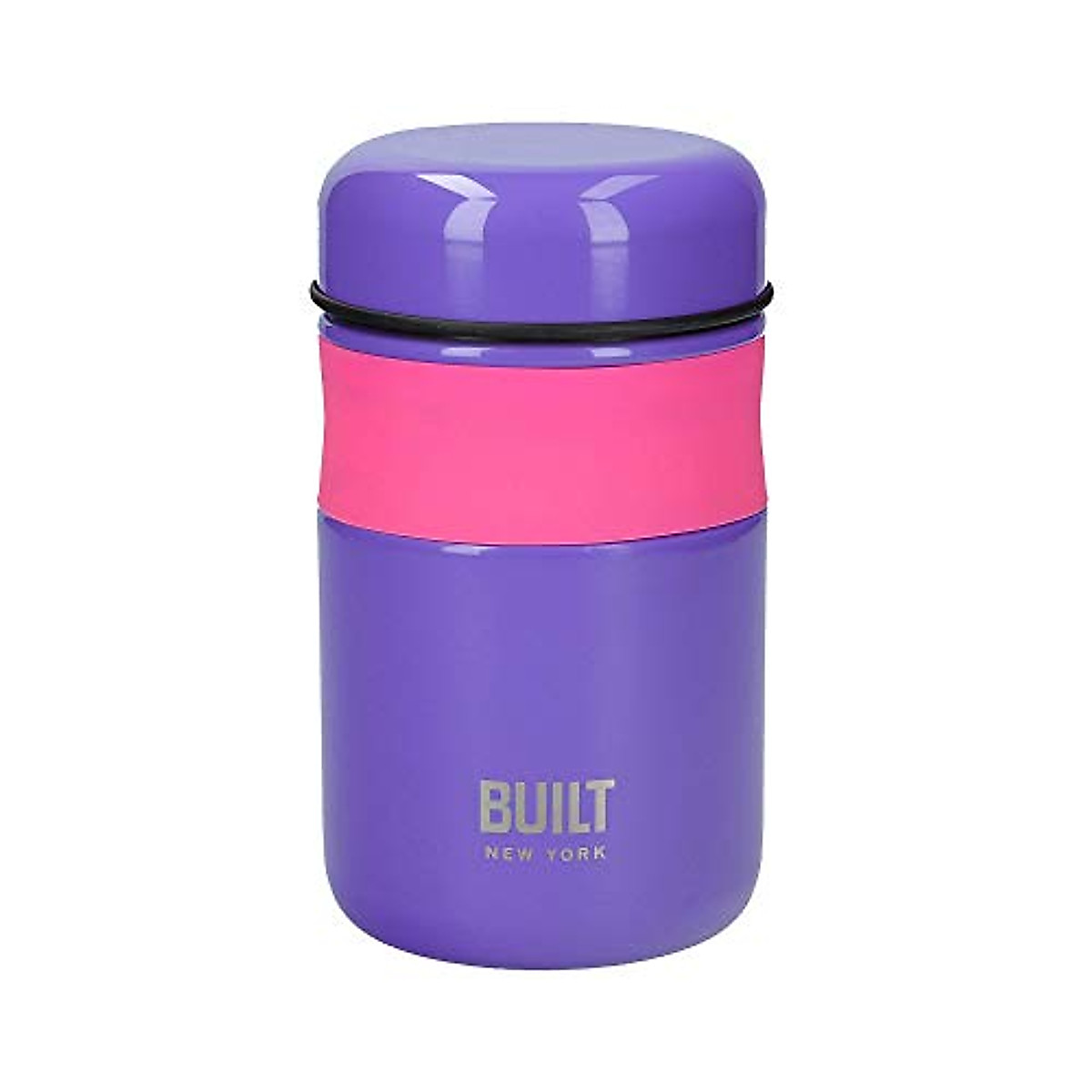 Built Double Wall Vacuum Insulated Flask for Hot and Cold Foods, 490 ml, Purple
