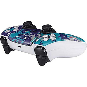 Skinit Decal Gaming Skin Compatible with PS5 Controller - Officially Licensed NBA Charlotte Hornets Digi Camo Design
