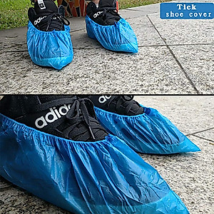 Sunshine post Shoe Covers Disposable,200Pack（100Pairs）Boot Covers Waterproof Non-Slip One Size Fits Most for Rain,Indoor,Women,Men and More
