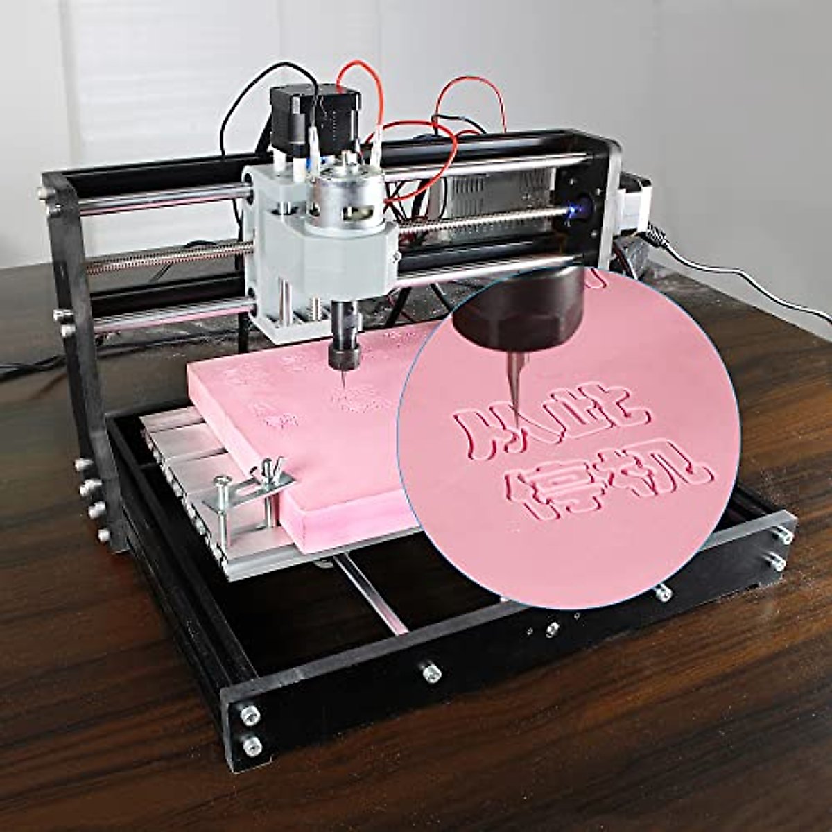 RATTMMOTOR CNC 3018 PRO CNC Wood Router Machine Kit GRBL Control 3 Axis DIY Mini CNC Engraver Milling Machine+GRBL Offline Controller+775 Spindle Motor ER11 for Carving Acrylic PVC PCB Plastic Wood