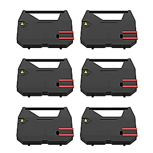 Bigger 6-Pack Replacement for Brother 1030 Correctable Ribbon Used with Brother All AX, GX, ML, SX, WPT, ZX Series and Models, Black