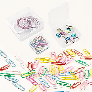 24 Packs Bead Storage, LIOUCBD Clear Small Plastic Containers with Lids, 4 Mixed Sizes Plastic Box for Craft Storage Bobby Pin Earplugs Screws Clips Jewelry