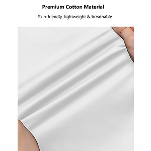 COOFANDY Men's Long Sleeve Dress Shirts Button Down Shirts for Wedding White Large