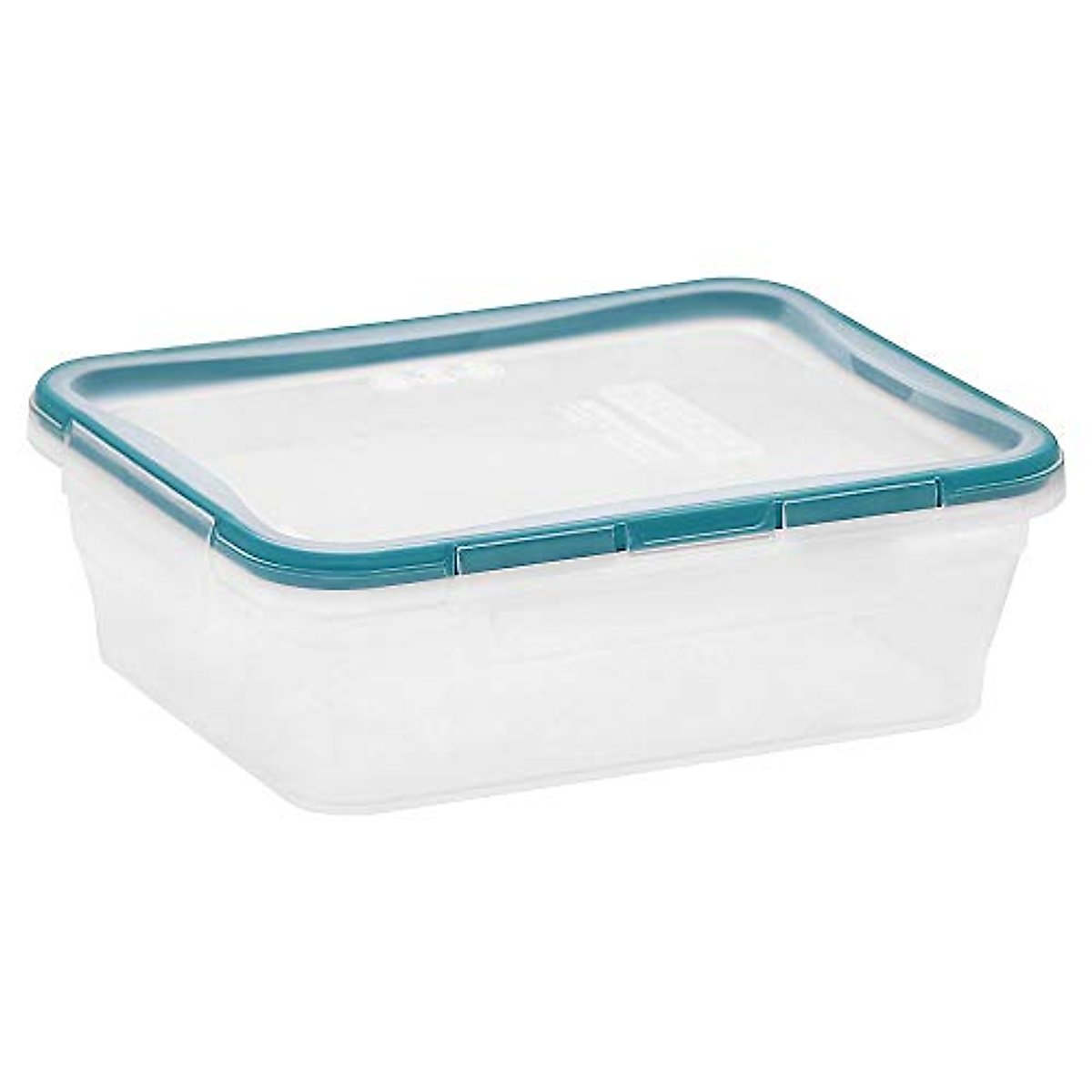 Snapware Total Solution 6-Pc Plastic Food Storage Containers Set with Lids, 8.5-Cup Rectangle Meal Prep Container, Non-Toxic, BPA-Free with 4 Locking Tabs, Microwave, Dishwasher, and Freezer Safe