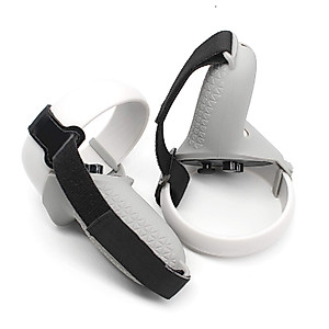 Touch Controller Grip Cover for Oculus Quest 2,Silicone Skin Protective Cover,Protective Sleeve Handle Case Shell Accessories with Adjustable Knuckle Strap/Sweat-Proof/Non-Slip (White1 Pair)
