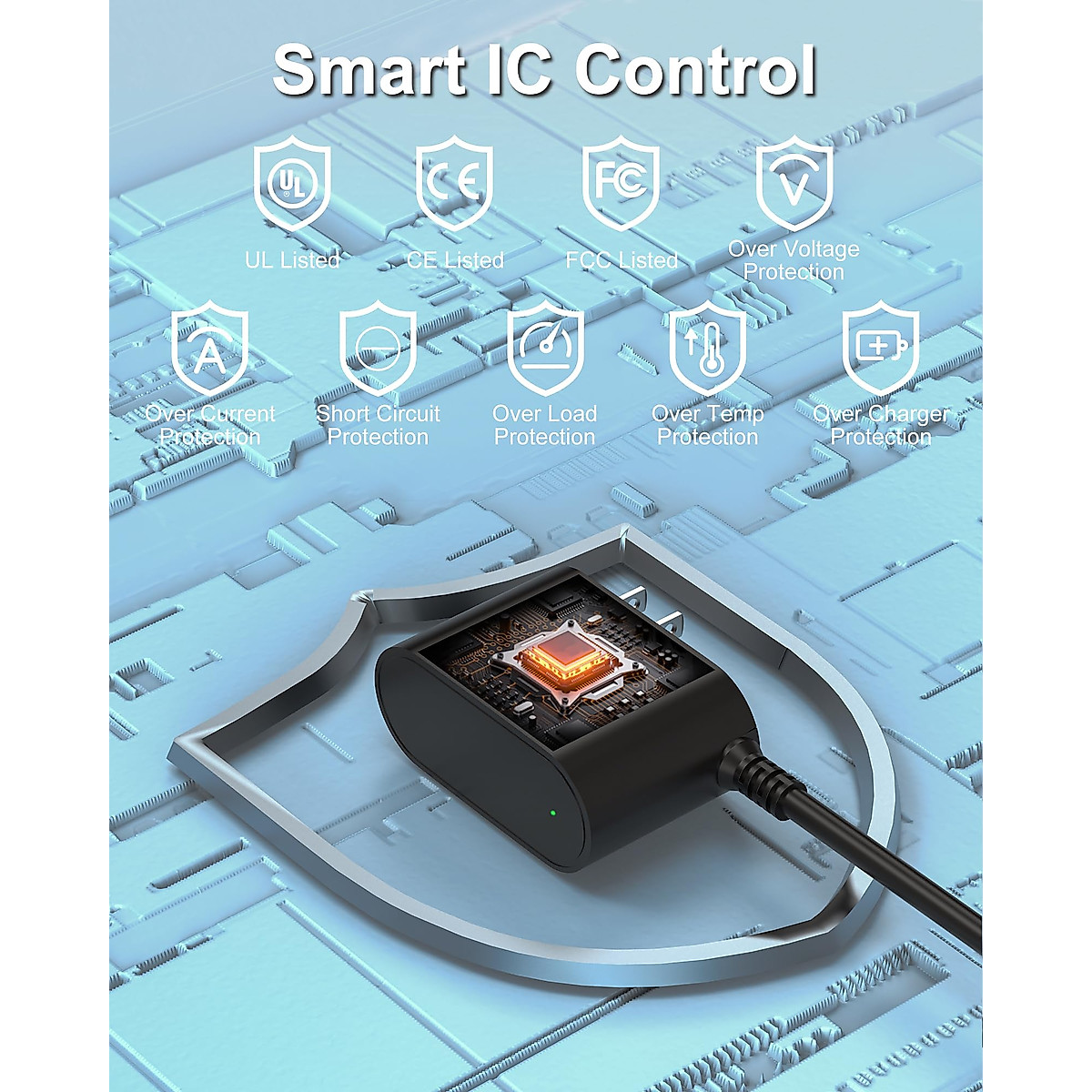 VHBW 27V Massage Gun Charger for Sharper Image Powerboost 1011666 1013002 1012667 1014747 1014392 1013983 1013985Deep Tissue Cordless Massager Gun Power Cord 6FT (Not for 18V Massage Gun)