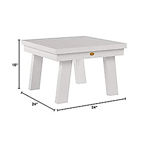 Highwood AD-DSST1-WHE Adirondack Side Table, White