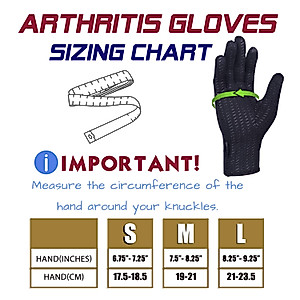 THX4COPPER Infused Compression Arthritis Glove,Carpal Tunnel, Typing, Support