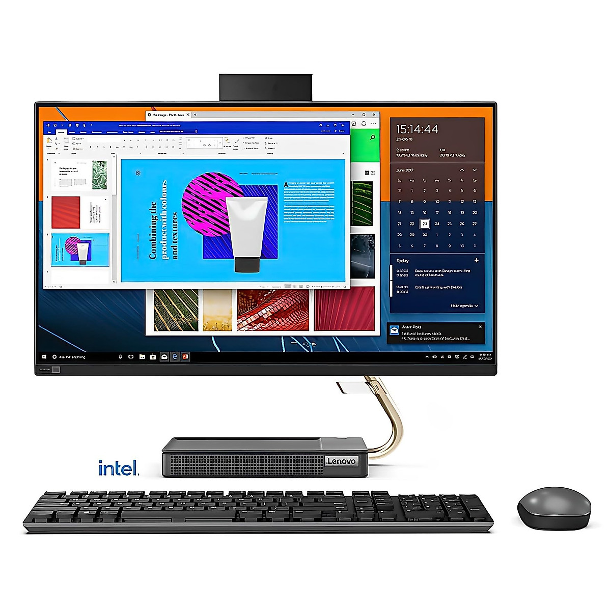 Lenovo IdeaCentre 5i 23.8" FHD Touchscreen All-in-One Desktop Computer - 11th Gen Intel Core i7-11700 8-Core 4.9 GHz, 16GB RAM, 1TB SSD + 1TB HDD, Intel UHD Graphics 750, FHD Webcam, Windows 11 Pro