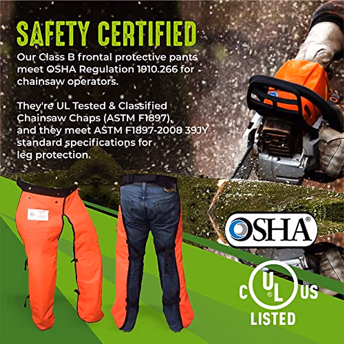 Forester OEM Arborist Forestry Professional Cutter's Combo Kit Chaps Helmet