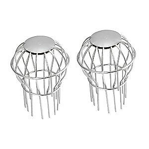 OSALADI Gutter Cleaner 4 Pcs Floor Drain Cover Sink Filter Escurreplatos para Fregadero Net Cover Gutter Cleaning Tools Roof Strainers Cover Stainless Roof Filter Caps Dome