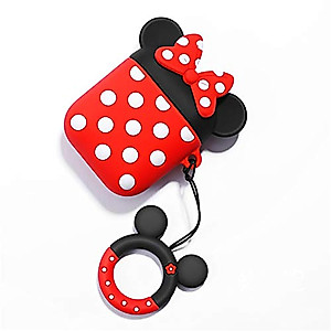 Besoar Dots for Airpod 1/2 Case, Cartoon Cute Fashion Cool Silicone Design Character Cover for Airpods, Unique Stylish Kawaii Funny Fun Protective Shell Girls Women Girly Cases Air Pods 2&1