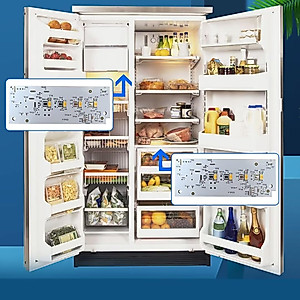 Gxcdizx W10515057 3021141 Refrigerator Freezer Main LED Light Board for Whirlpool Kenmore Maytag,LED Light Set -Replaces AP6022533 PS11755866 WPW10515057