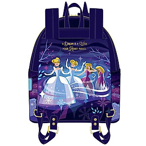 Loungefly Disney Castle, Sequin Snow Globe Cinderella Castle, Magic Kingdom Castle