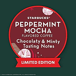 Starbucks Flavored K-Cup Coffee Pods — Peppermint Mocha for Keurig Brewers — 1 box (10 pods)