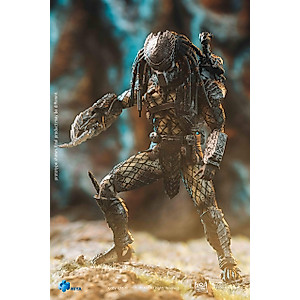 Hiya Toys Alien vs. Predator: Temple Guard Predator 1:18 Scale Action Figure, Multicolor