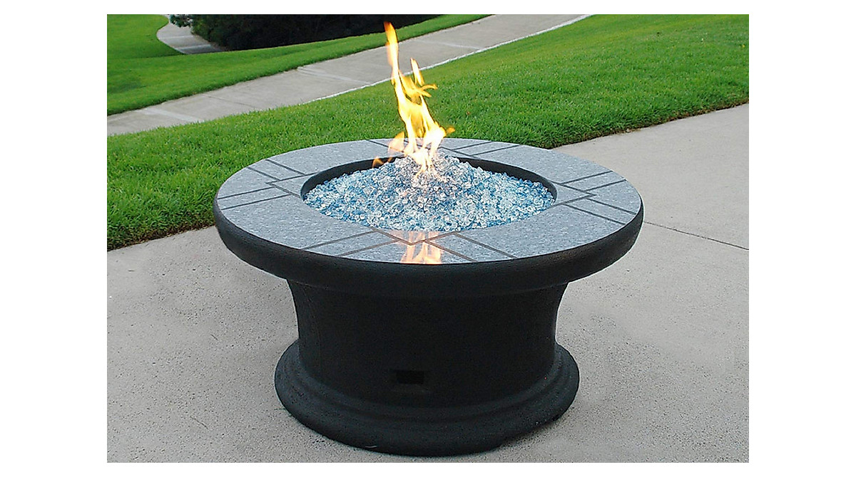 Hiland 22" Fire Pit Glass Wind Screen - Clear & Durable
