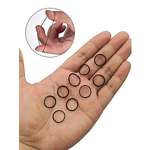 Mini Rubber Bands, Soft Elastic Bands, Premium Small Tiny Black Rubber Bands for Kids Hair, Braids Hair, Wedding Hairstyle (1000 Pieces, Black)