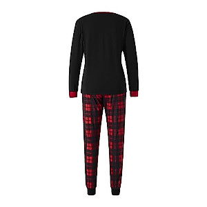 WephuPSho Christmas Family Matching Pajamas Sets Xmas Holidays Family Set Jammies Sleepwear(#z-8, Mom, XL)