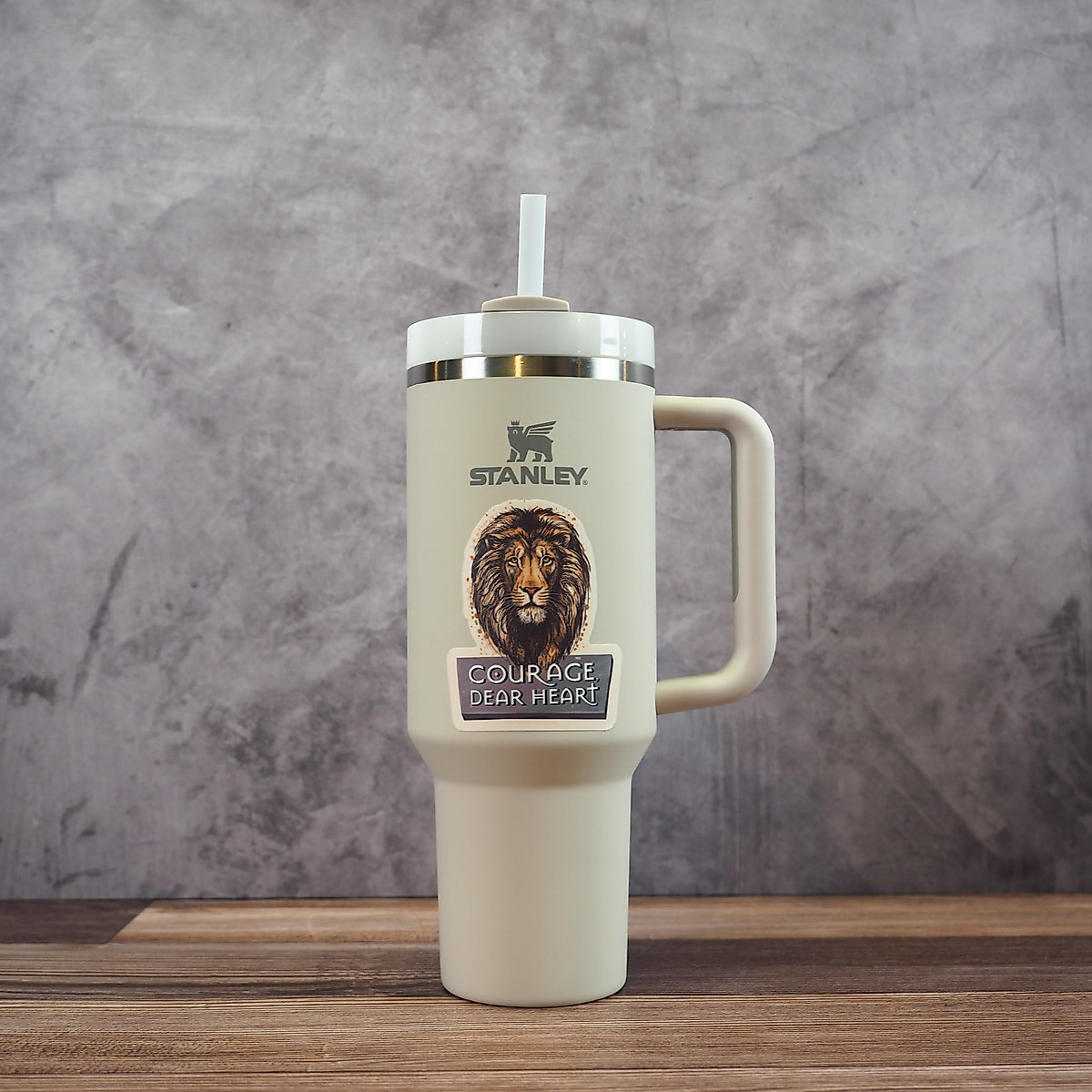 Courage Dear Heart Aslan Quote Sticker - CS Lewis Sticker for Hydroflask - Narnia Laptop Decals - Christian Book Lover Gift - Fantasy Literature Great Quotes