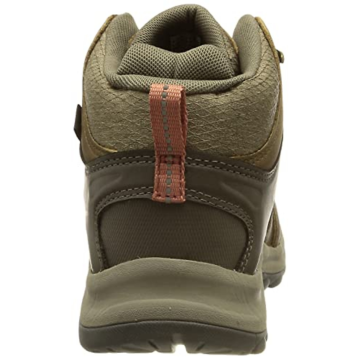 KEEN Women's Terradora 2 Mid Height Leather Waterproof Hiking Boots, Brindle/Redwood, 8