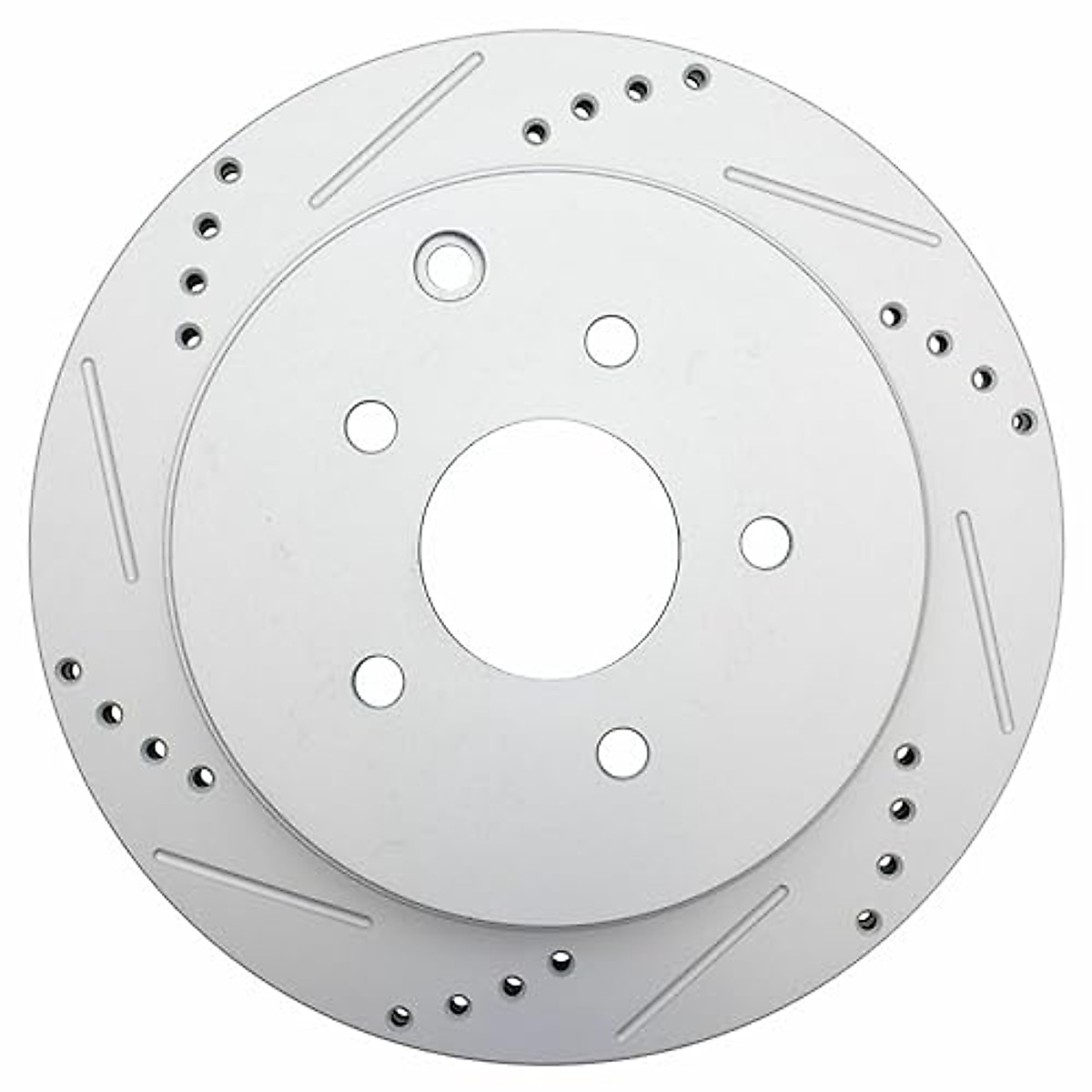 kanbun 2pcs Disc Brake Rotor Set Rear Left Driver and Right Passenger Side Coated Cast Iron Performance Drilled and Slotted 2882970058