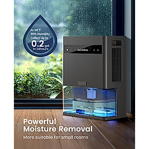 Dehumidifier For Bedroom (1000 sq. ft),95 OZ Water Tank, Portable Small Dehumidifier For Rv,Garage Dehumidifier