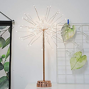 TQNSSM Remote Control LED Copper Wire Fireworks Lights for Home Outdoor Garden Courtyard Wedding Decoration(White)