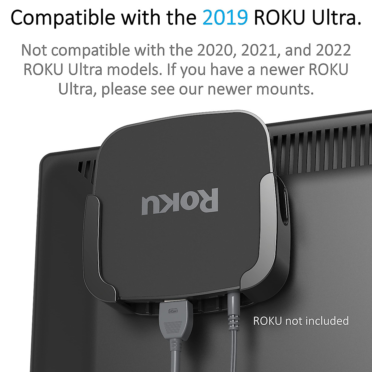 ReliaMount Holder for Old Roku Ultra (Not Compatible with Roku Ultra Models Purchased After September 2020)