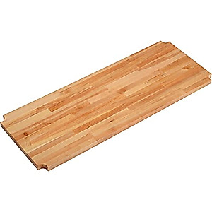 John Boos 36" W x 14" D x 1" Thick Hardwood Deck Overlay for Wire Shelving