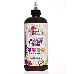 Alikay Naturals Moist Black Soap Shampoo, 8 Ounce