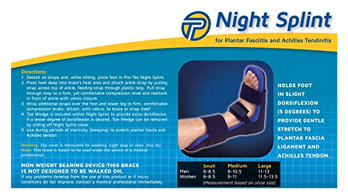 Pro-Tec Night Splint: Comfort & Relief for Foot Health