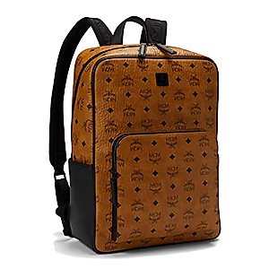 MCM Aren Vi Backpack Medium Cognac One Size