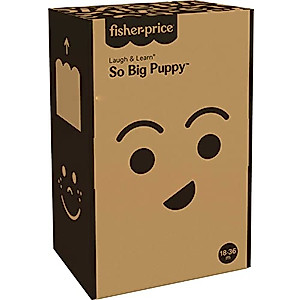 Fisher-Price Laugh & Learn So Big Puppy, Large Musical Plush Toy with Learning Content for Toddlers and Preschool Kids