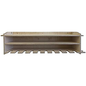 Steve's Rack Shack | Power Tool Storage Tool Holder Wall Mounted Drill Organizer for Garage and Workshop (10 Space Drill Rack)