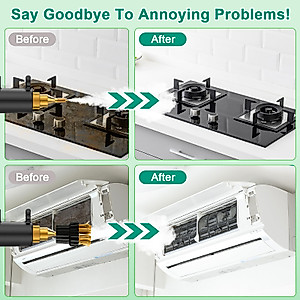 CAYAMA Handheld Steam Cleaner,2500W Steam Cleaner, High Pressure Steamer for Cleaning, Steam Cleaners for Home, Steamer for Car, Steam Cleaner for Upholstery, Kitchen, Bathroom, Grout and Tile