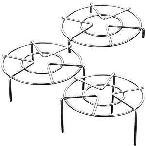 Set of 3, Stainless Steel Trivet Rack Stand, SourceTon 3 Sizes Heavy Duty Pressure Cooker Steam Rack, Steaming Rack, Pot Pan Cooking Stand- 1.2 Inch, 2 Inch, 2.6 Inch