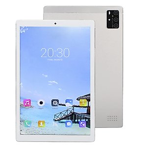 ciciglow 10.1 Inch Tablet, 2GB RAM 32GB ROM, 1280x800 HD IPS Display, Octa Core Processor, 2 MP+5 MP Camera, 6000MAh, 2.4G 5G Dual Band WiFi, GPS, for Android 12 (White)