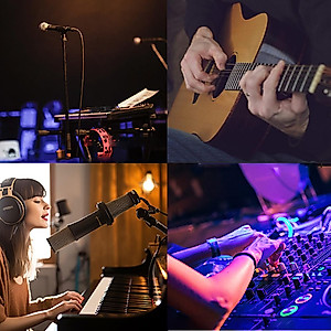 DREMAKE 6 Foot 6.35mm 1/4" Male TRS to 6.35mm 1/4" Male TRS Audio Patch Cord, 1/4 TRS Instrument Cable for Guitar, Keyboard