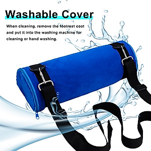 Kalnweis Car Seat Foot Rest,Car Seat Foot Rest for Kids-Booster Seat Foot Rest-Convenient Car Accessories for Kids - Supportive Car Seat Pillow for Toddlers - Long Adjustable Strap (Blue)