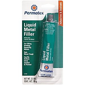 Permatex 25909 Liquid Metal Filler, 3.5 oz.