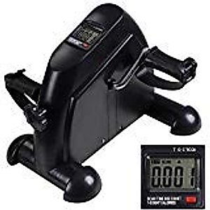 Mini Pedal Exerciser w/ LCD Display Indoor Exercise Bike Resistance Adjustable