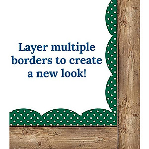 Schoolgirl Style Woodland Whimsy Straight Border?12 Rustic, Wood Motif Border Strips for Bulletin Boards, Desks, Lockers, Homeschool or Classroom Decor (36 ft)