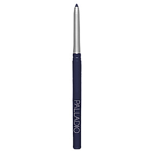 Palladio Retractable Waterproof Eyeliner, Richly Pigmented Color and Creamy, Slip Twist Up Pencil Eye Liner, Smudge Proof Long Lasting Application, All Day Wear, No Sharpener Required, Deep Blue