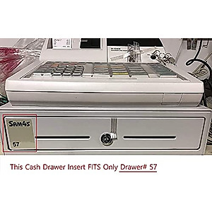 HK SYSTEMS SAM4S Cash Drawer Insert Money Tray Metal wire gripper 57, 5 Bills and 5 Coins, Compatible with Sam4s ER-5200, ER-5240, ER-5215, ER-900 Series, SPS-300 HK-7200 HK-7240 HK-7215 Series