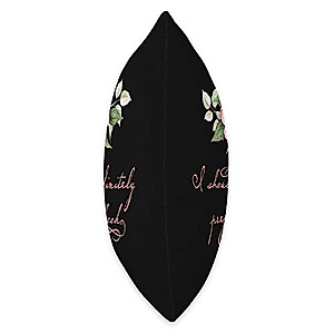 Janeite Bookworm Jane Austen Gifts Infinitely Prefer a Book: Funny Austenite Jane Austen Read Throw Pillow, 18x18, Multicolor