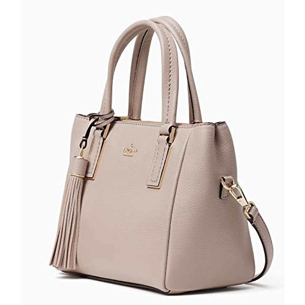 kate spade new york Kingston Drive Small Alena Leather Satchel (Bone Grey)