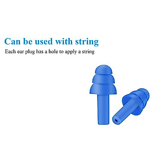 50 Pair Soft Silicone Reusable Washable Ear Plugs for Sleeping Swimming Noise Hearing Protection Earplugs Music Concerts Construction Shooting Hunting Motor Sports